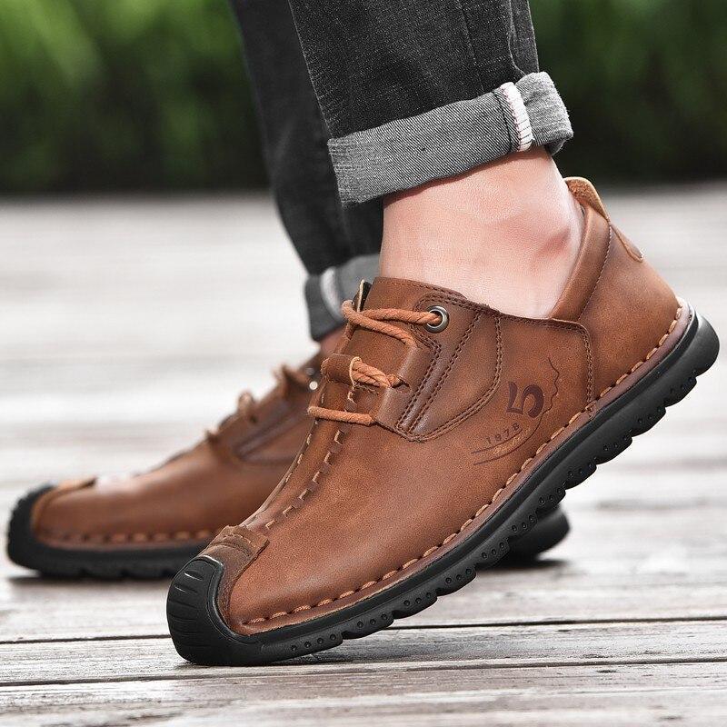 Men's Bunion Loafers — Leather Slip-On, Cushioned – Buni Shoes
